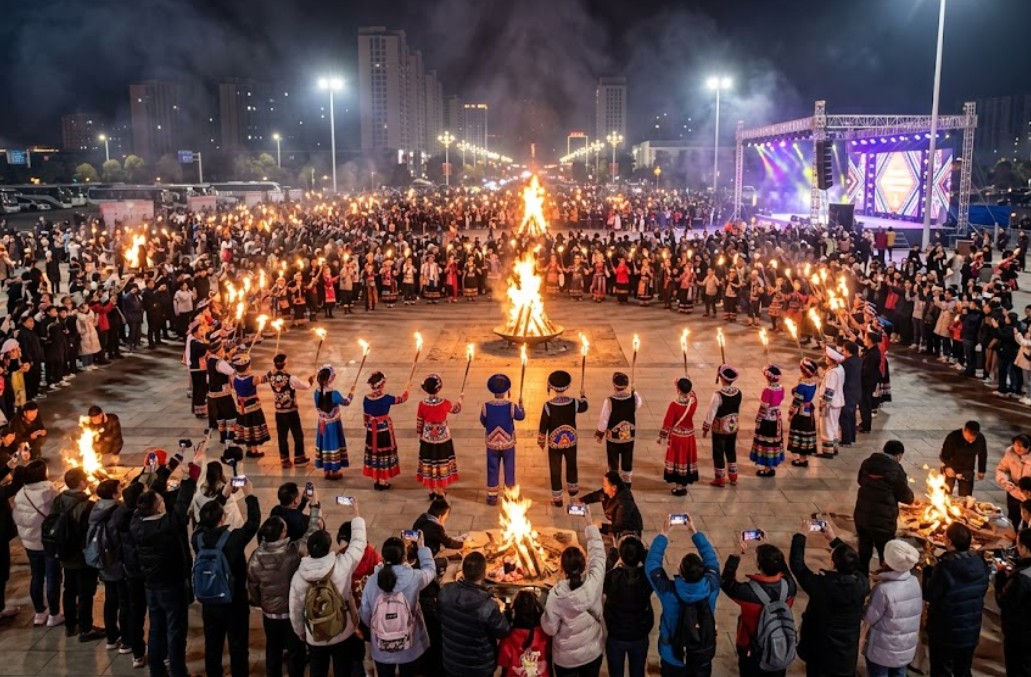Torch Festival In China: The Night Fire Parades And Yi Villages ...